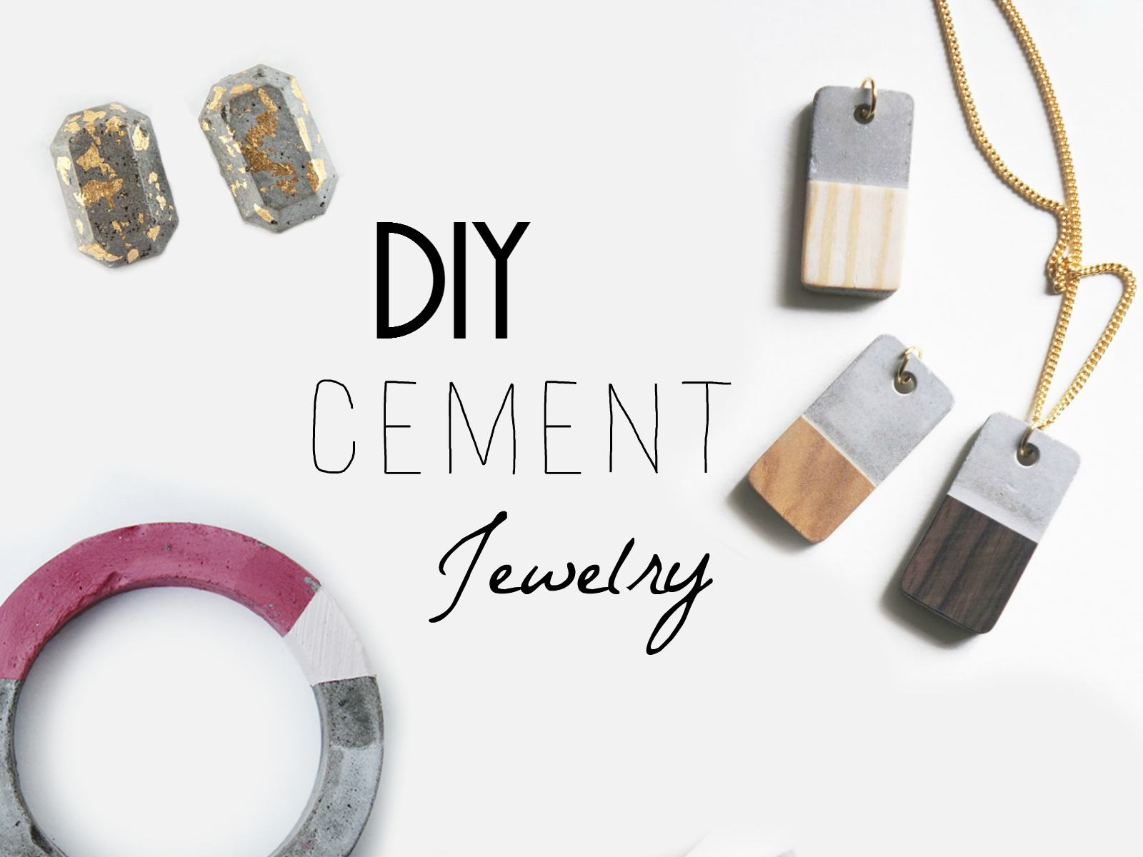 Stylish D.I.Y Concrete Jewelry - Craft Collector